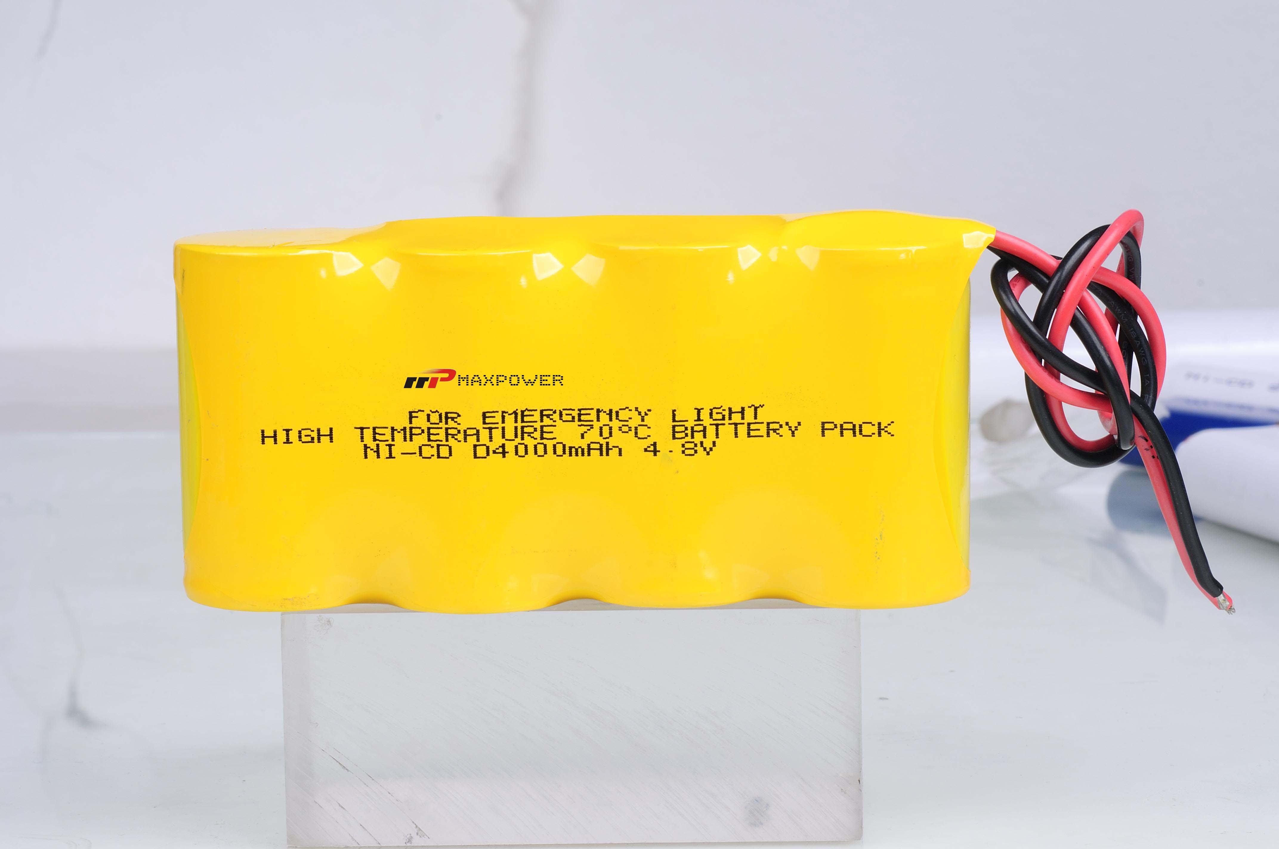 Alte batterie ricaricabili della tassa 4000mAh 4.8V NICD per ...
